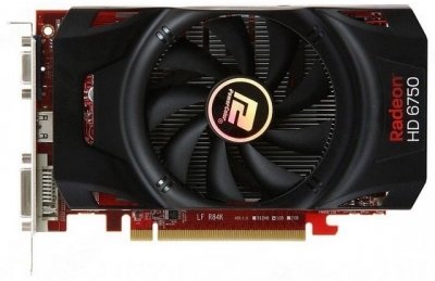 Видеокарта PowerColor PCI-E Radeon HD6750 1GB DDR3 (AX6750 1GBK3-H ...