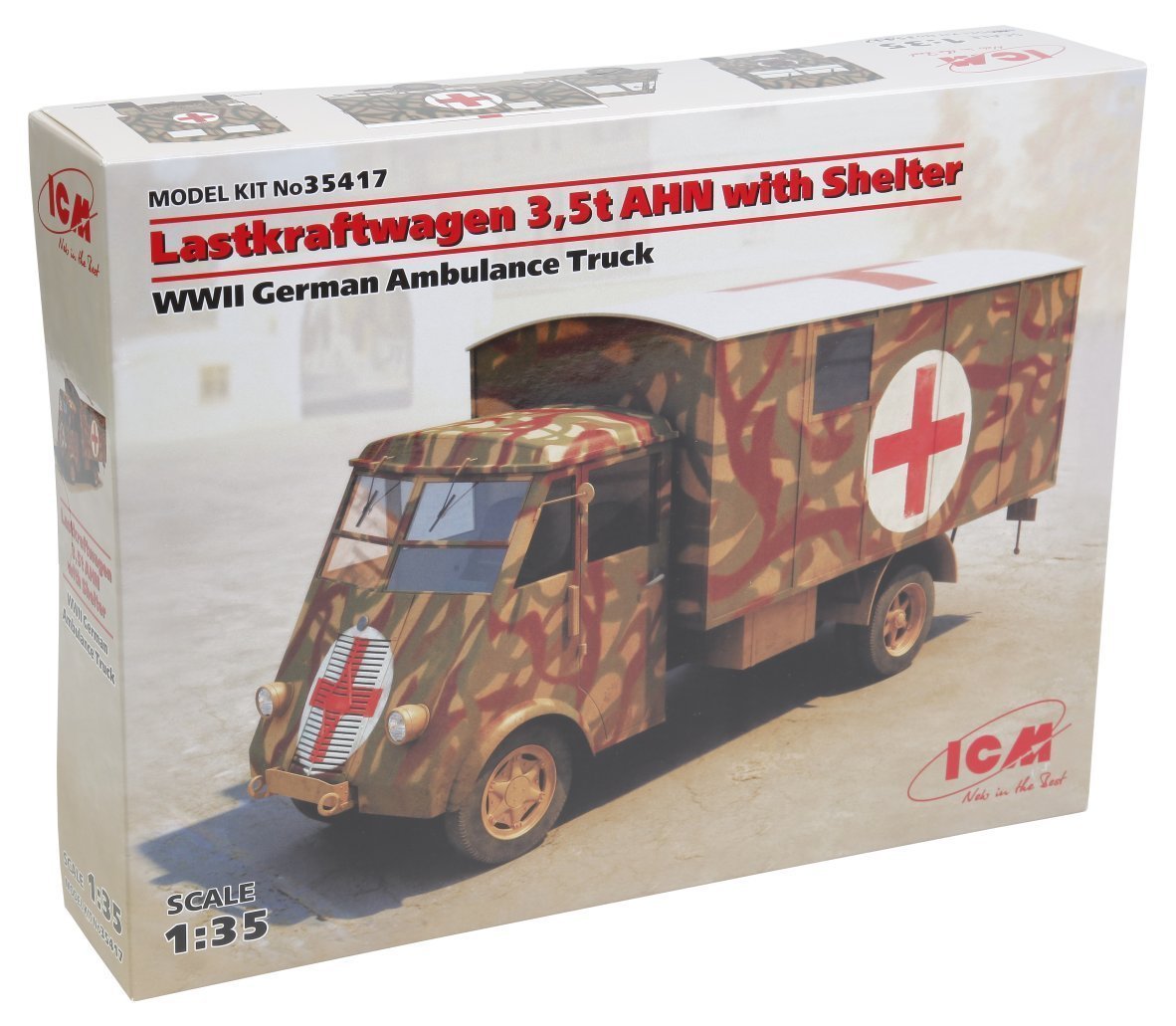 Модель ICM Германский армейский автомобиль Lastkraftwagen 3.5 t AHN c ...