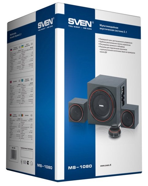 Акустическая система Sven MS-1080 купить | ELMIR - цена, отзывы, характеристики