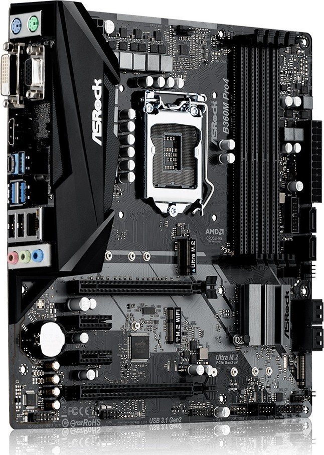 Материнская плата ASRock B360M Pro4 s-1151 B360 купить | Elmir - цена ...