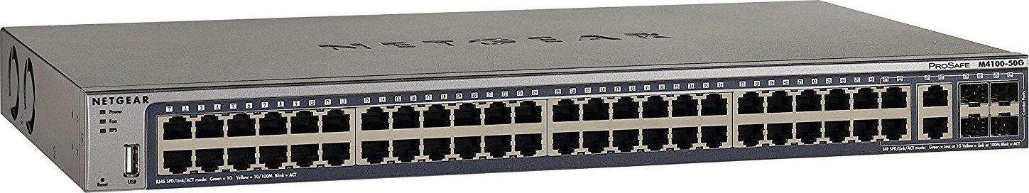 Коммутатор Netgear M4100-50G (GSM7248-200EUS) купить | ELMIR - цена ...