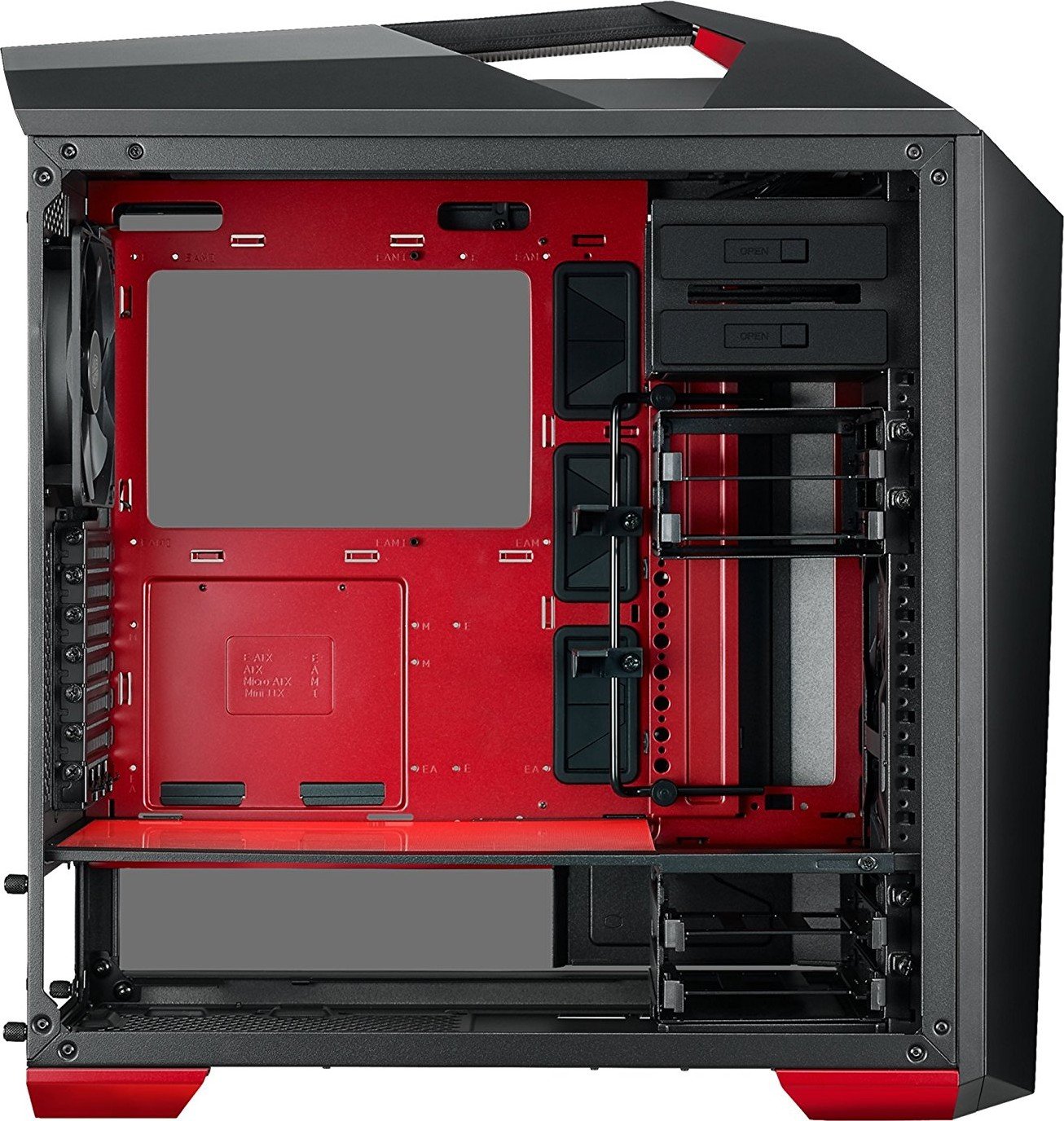 Корпус Cooler Master MasterCase MC500Mt Metallic Red-Black б/БП (MCM ...