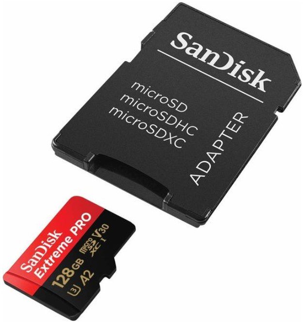 Карта памяти micro SDXC 128GB SanDisk Extreme Pro UHS-I U3 A2 (SDSQXCY ...