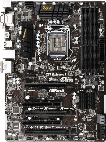 Материнская плата ASRock Z77 Extreme3 s-1155 Z77 купить | Elmir - цена, отзывы, характеристики