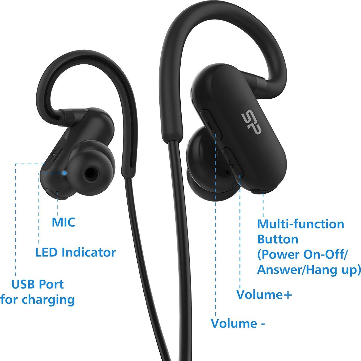 Наушники Silicon Power Blast Plug BP51 Black (SP3MWASYBP51BT0K) купить | ELMIR - цена, отзывы ...