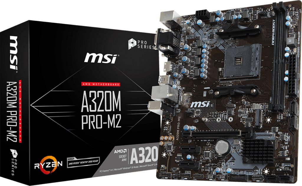 Материнская плата MSI A320M Pro-M2 s-AM4 A320 купить | Elmir - цена ...