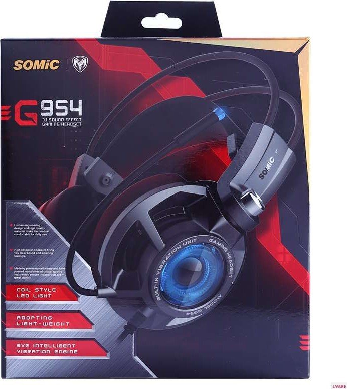 Наушники Somic G954 Black купить | ELMIR - цена, отзывы, характеристики
