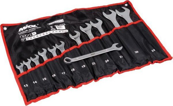 Набор ключей комбинированных 15ед. 6-22мм Miol DIN 3113 (321715) купить ...