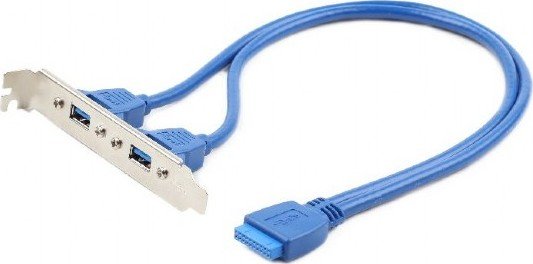 Планка USB3.2 Gen1, 2 порта Cablexpert на заднюю панель (CC-USB3 ...