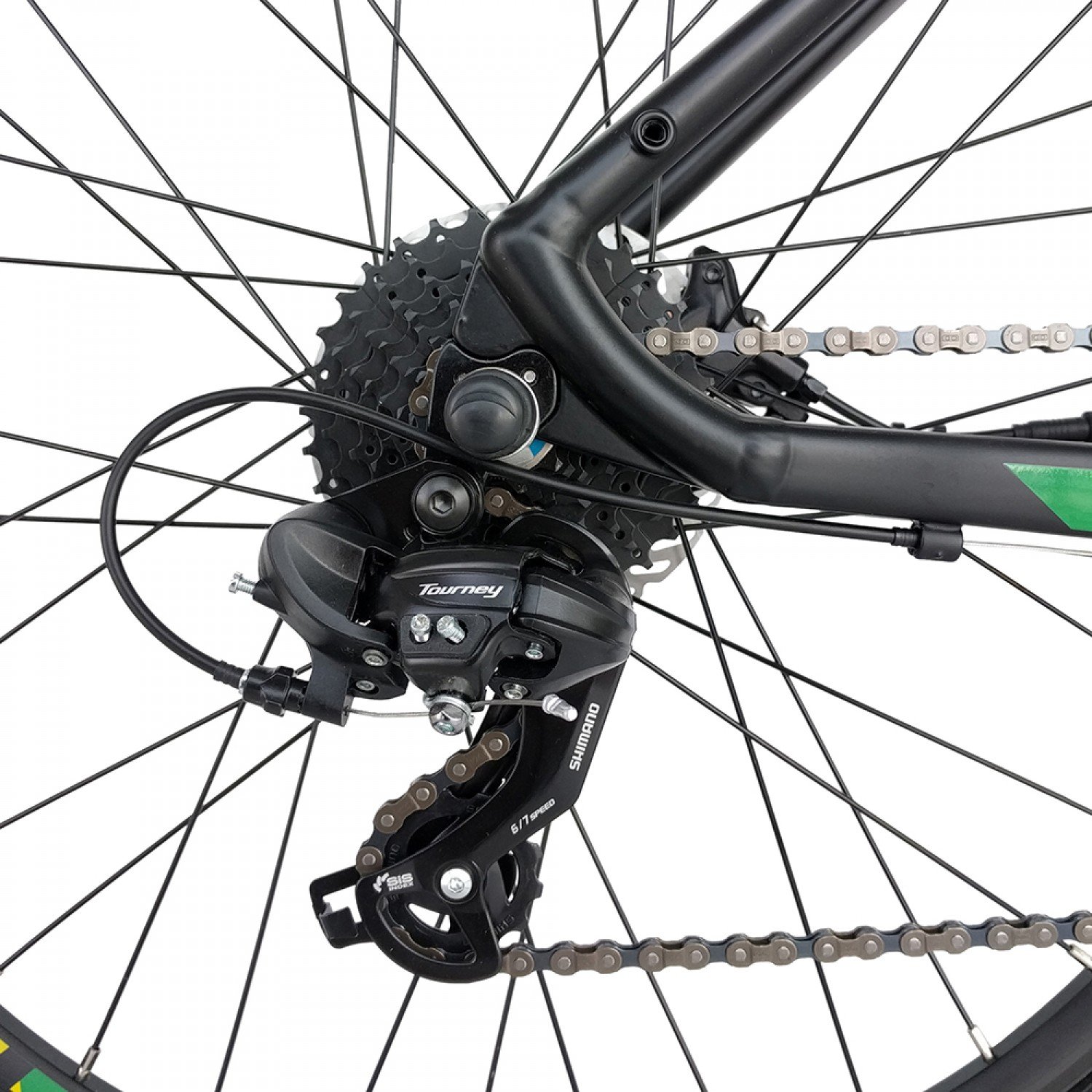 Электровелосипед Trinx X-Treme Matt Black/Green/Blue 26" рама - 17 ...