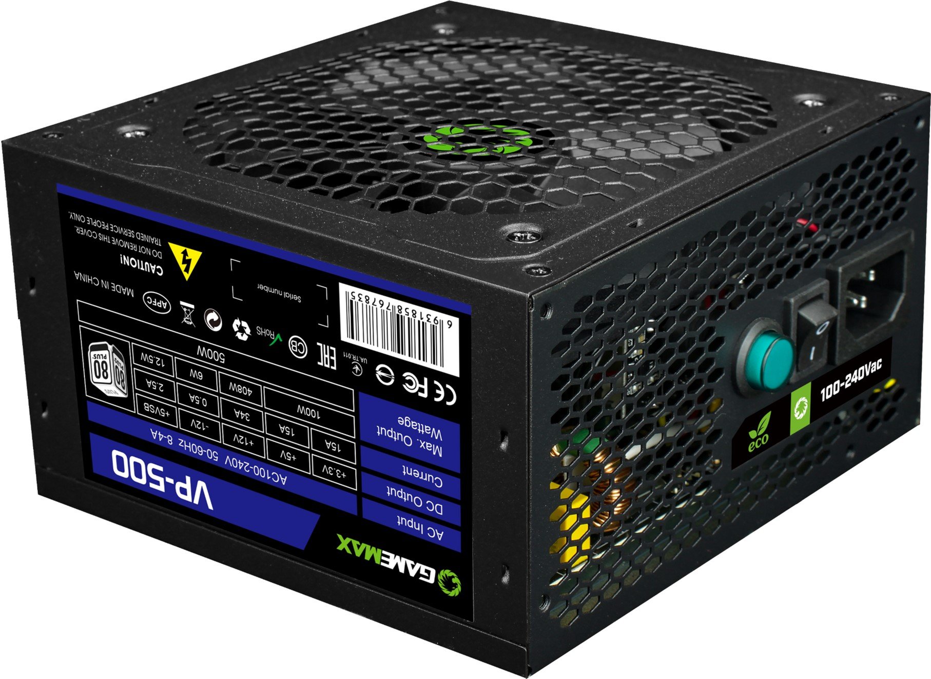 Блок питания 500W Gamemax VP-500 купить | Elmir - цена, отзывы ...