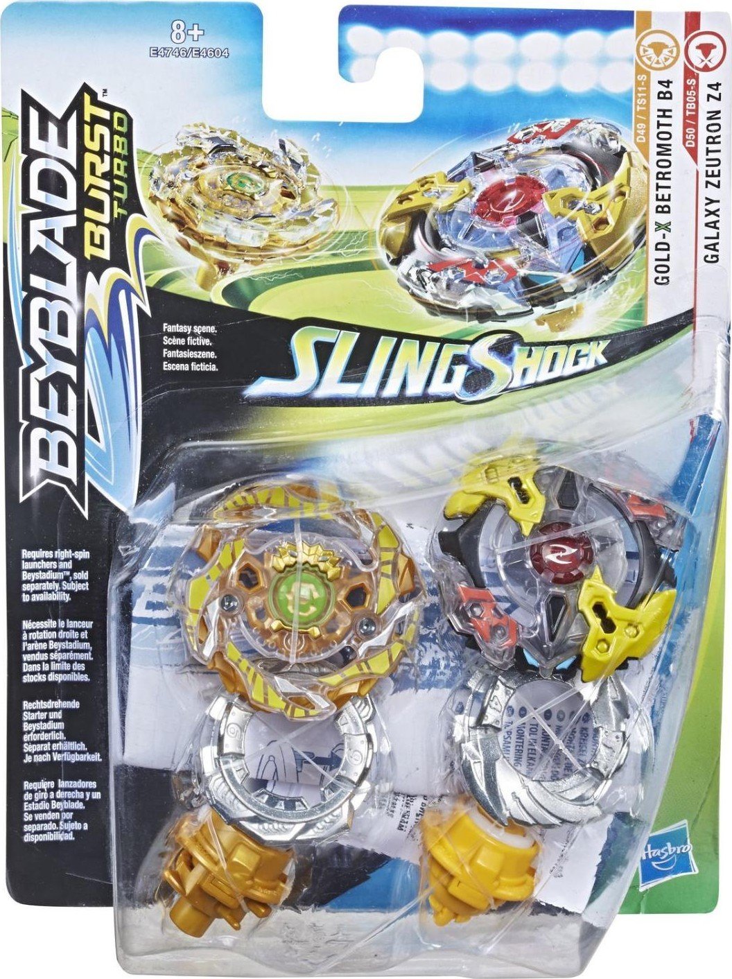 Волчок Hasbro Beyblade Slingshock Gold X Betromoth B4 Galaxy Zeutron Z4 E4604 E4746 купить
