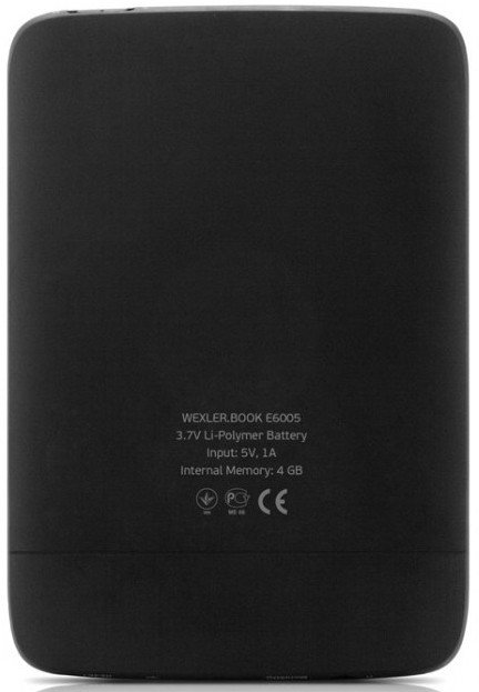 Электронная книга Wexler Book E6005 Black купить | ELMIR - цена, отзывы, характеристики