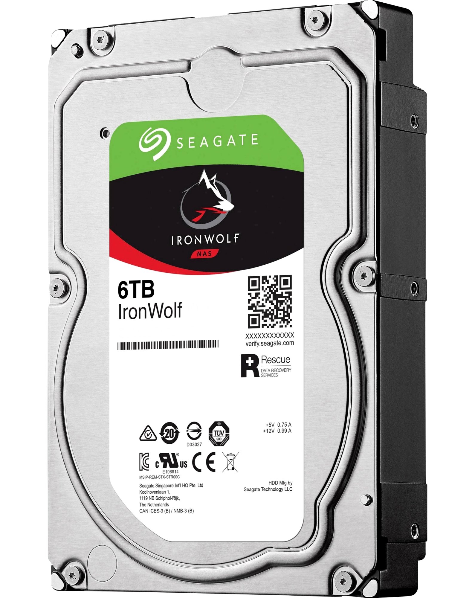 Жесткий диск 3.5" SATA 6TB Seagate IronWolf NAS (ST6000VN001) купить ...