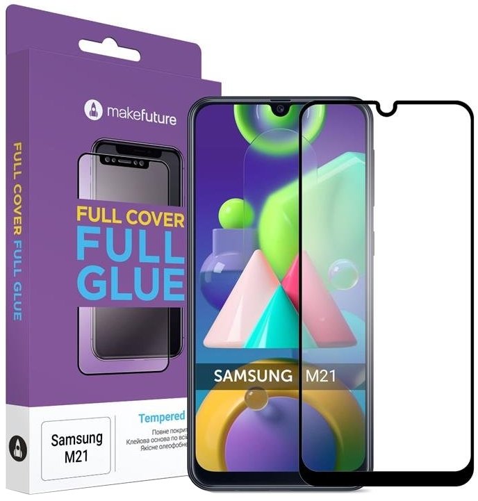 Защитное стекло для Samsung Galaxy M21 M215 MakeFuture Full Glue Black (MGF-SM21) купить | ELMIR ...