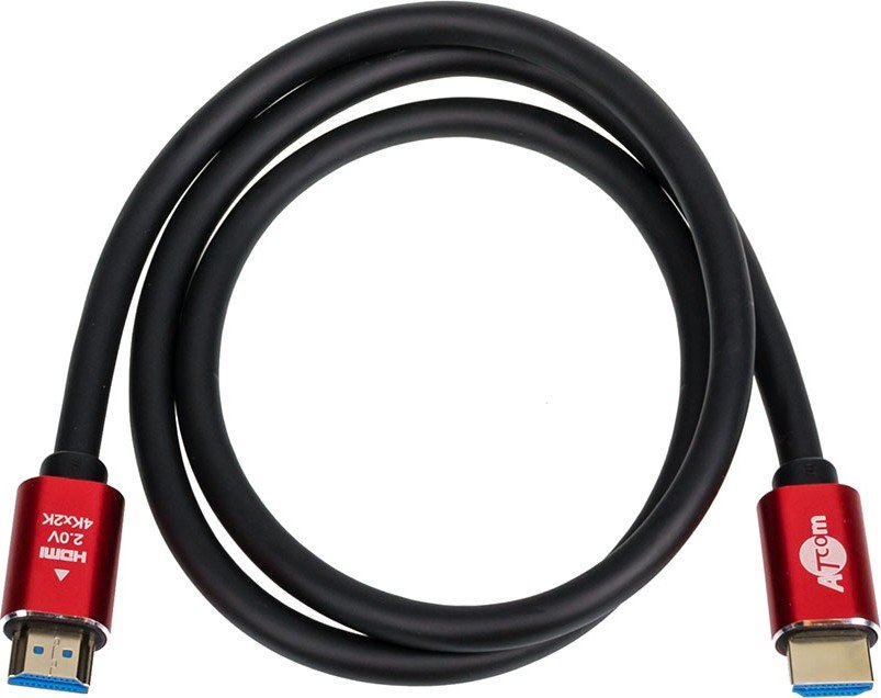 Кабель Hdmi Hdmi V2 0 Atcom 4k Red Gold 2 м 24942 купить Elmir
