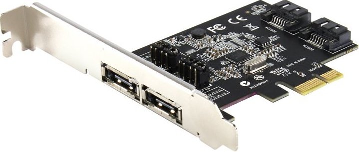 Контроллер PCI-E STLab eSATAIII A-480 bulk (2 канала) купить | ELMIR ...