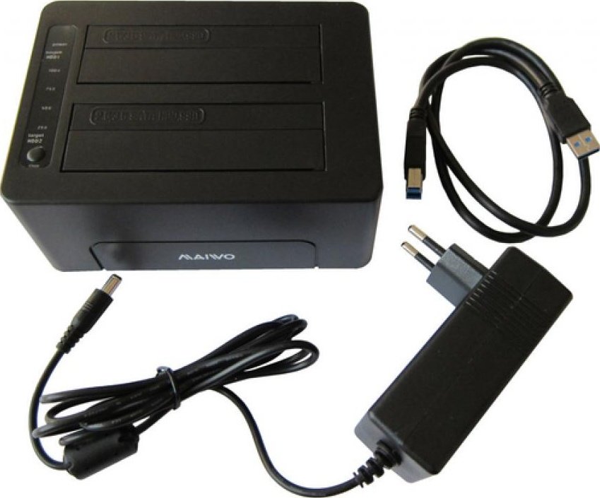 Док-станция для SSD/HDD 2.5"/3.5" USB3.2 Gen1 Maiwo K3082 Black SATA ...