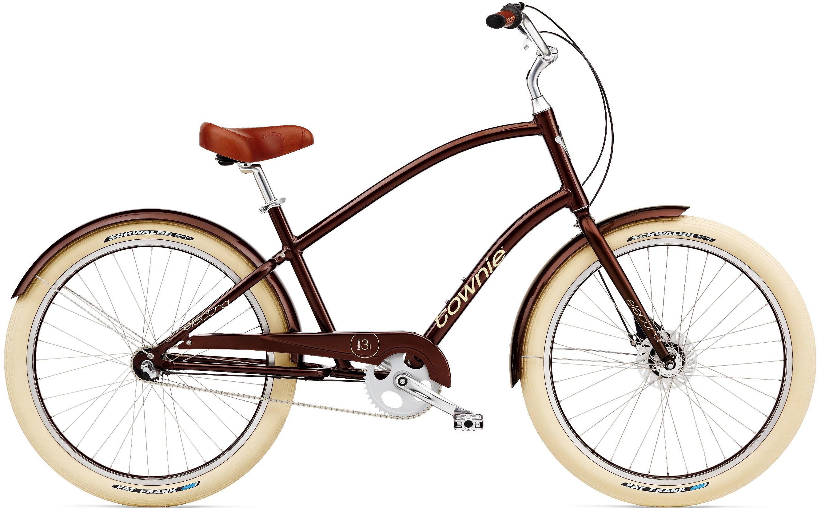 Велосипед Electra Townie Balloon 3i Men's Brown Metallic 26" (BIC-17-31 ...