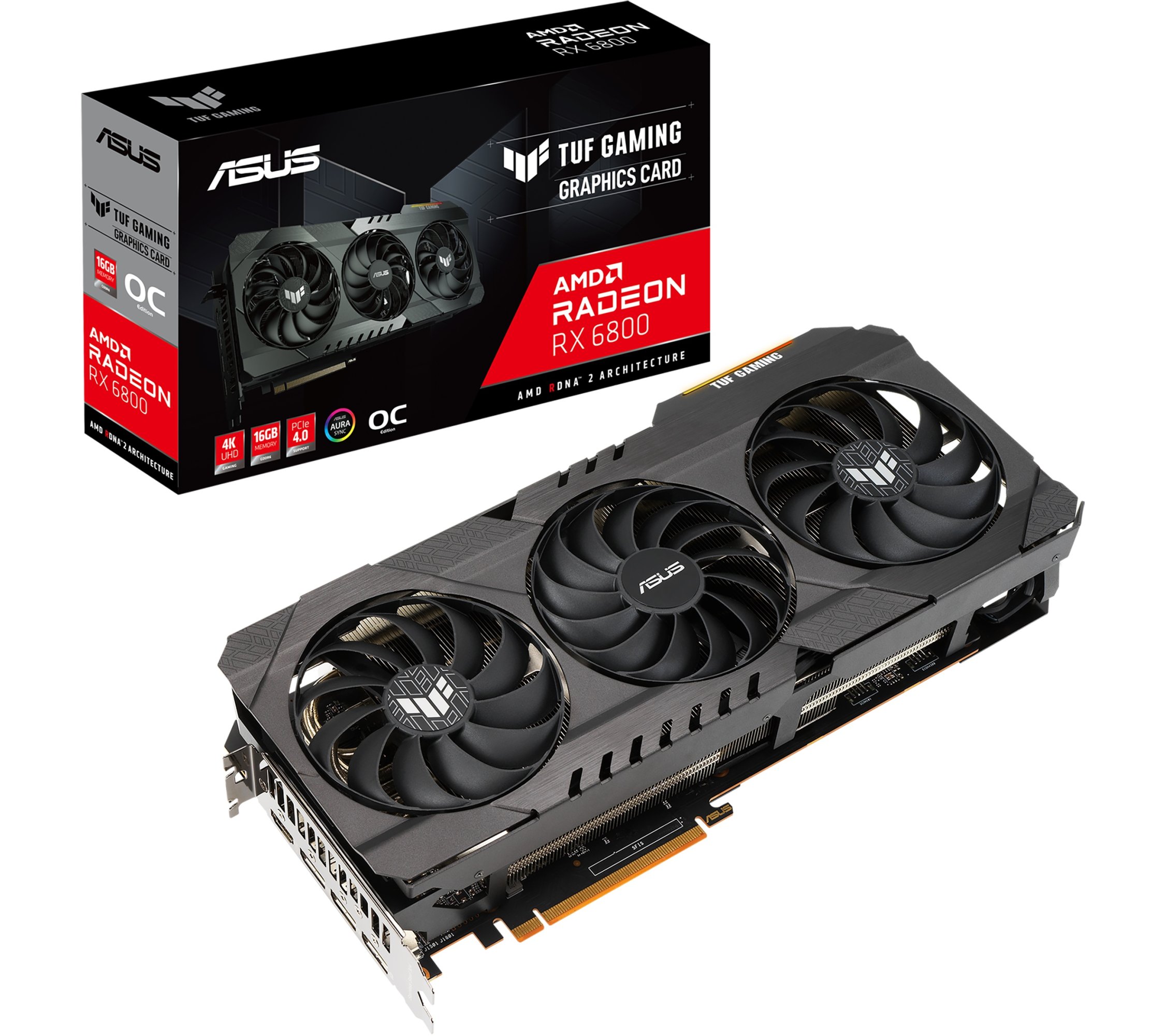 Видеокарта Asus PCI-E Radeon RX 6800 16GB DDR6 (TUF-RX6800-O16G-GAMING ...
