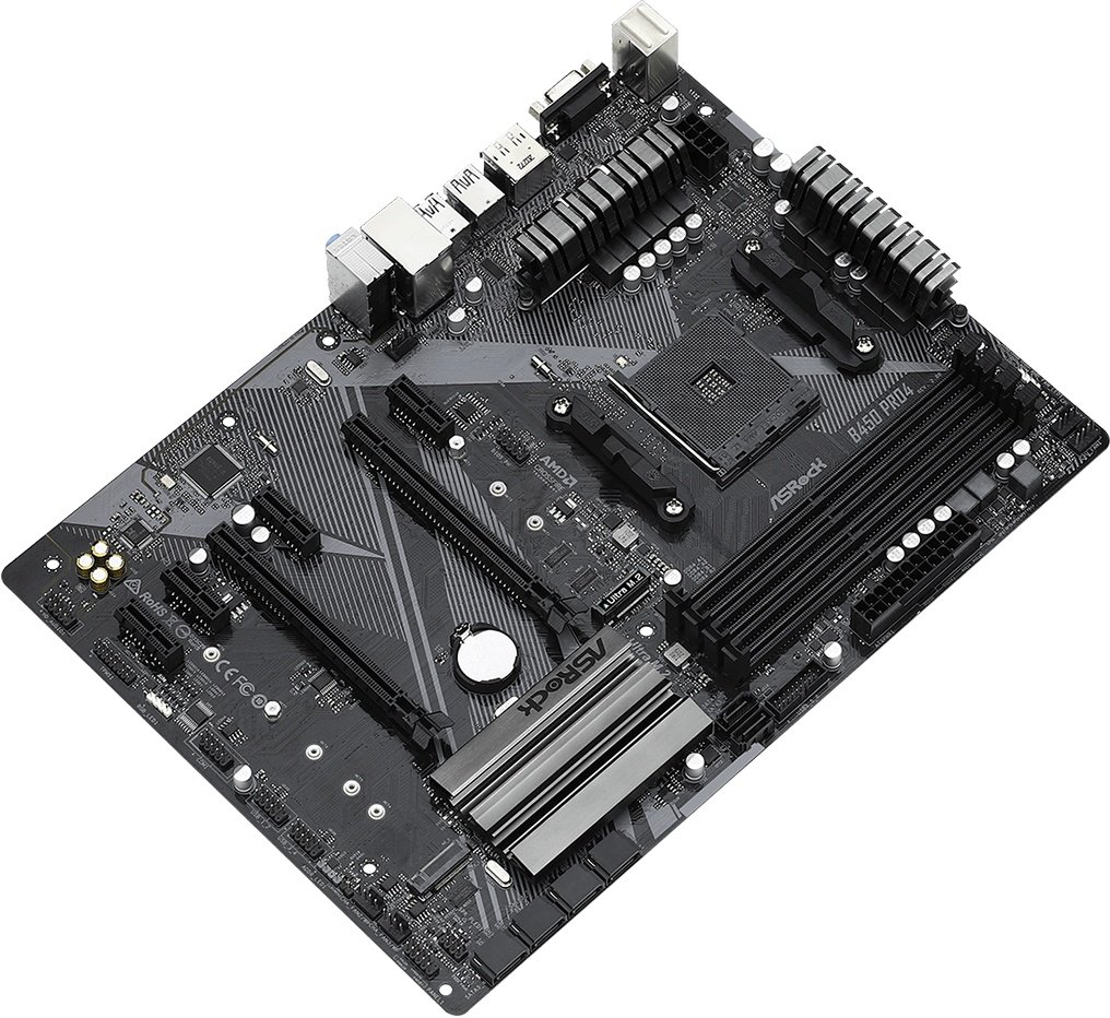 Материнская плата ASRock B450 Pro4 R2.0 s-AM4 B450 купить | Elmir ...