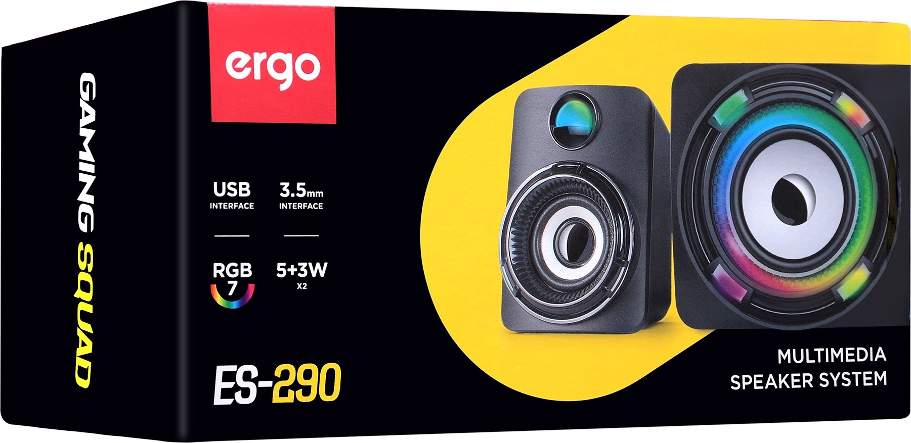 Акустическая система Ergo ES-290 Black купить | ELMIR - цена, отзывы, характеристики