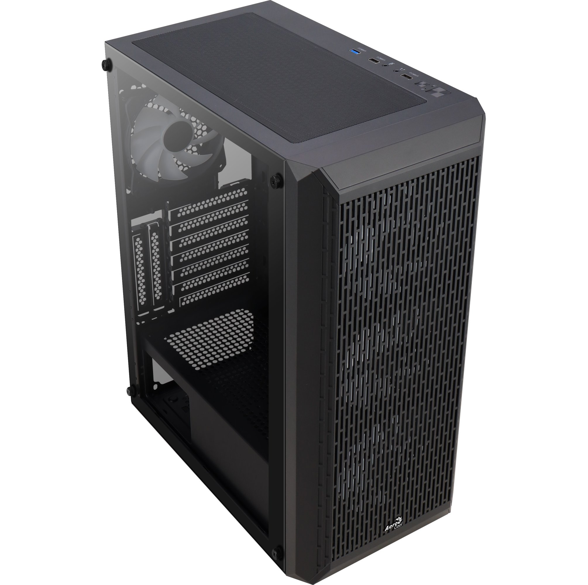 Корпус AeroCool Beam-G-BK-v2 б/БП Black купить | Elmir - цена, отзывы ...
