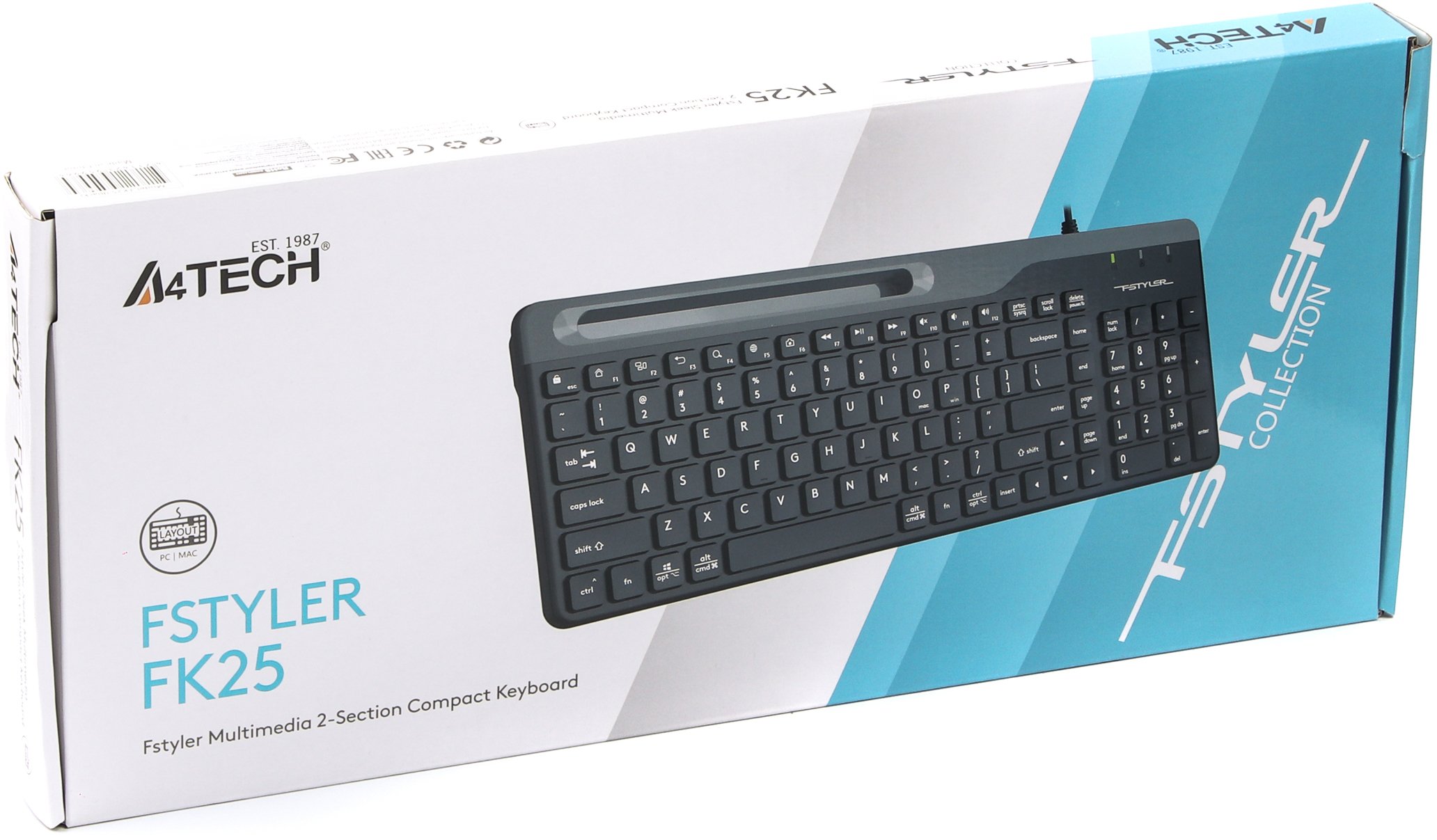 Клавиатура A4Tech Fstyler FK25 Black USB купить | Elmir - цена, отзывы, характеристики