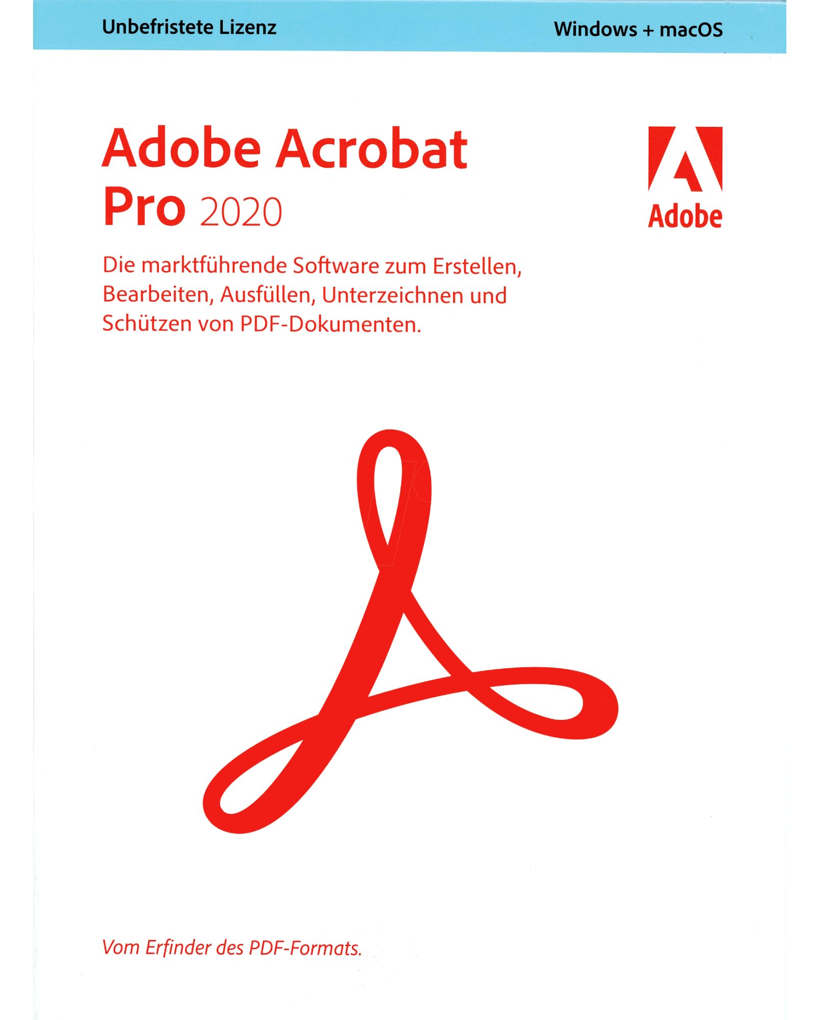 Adobe Acrobat Pro 2020 Multiple Platforms Ukrainian AOO License TL ...