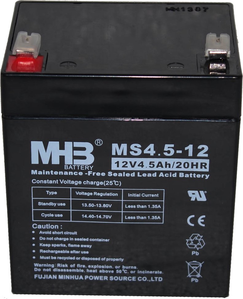 Батарея MHB 12V 4.5 Ah (MS4.5-12) купить | ELMIR - цена, отзывы ...