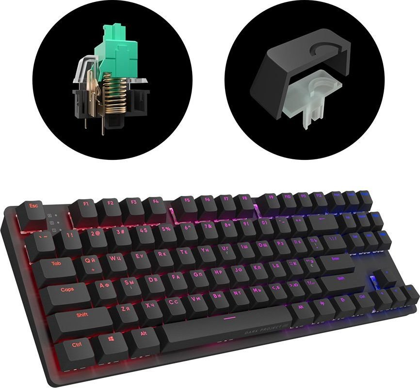 Клавиатура Dark Project One KD87A ABS G3MS Mechanical Sapphire Black ...