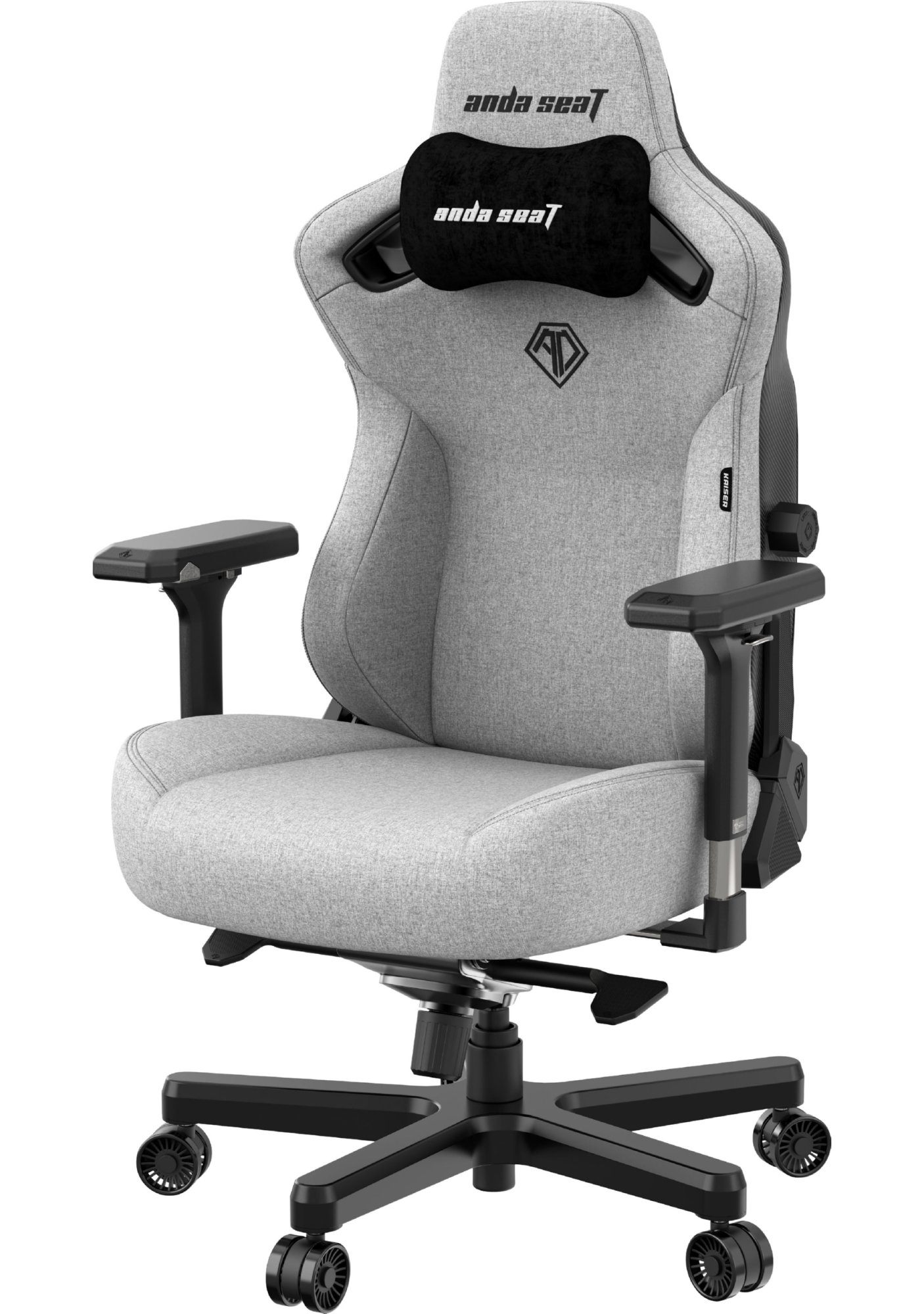 Крісло геймерське Anda Seat Kaiser 3 Size XL Grey Fabric (AD12YDC-XL-01 ...