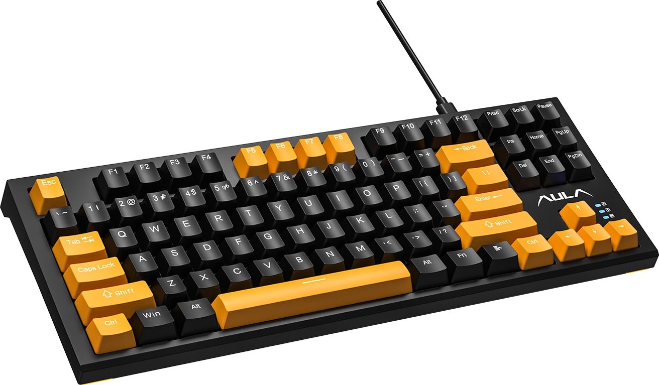 Клавіатура Aula Mechanical F3032 Black EN/UA KRGD Brown Switch ...