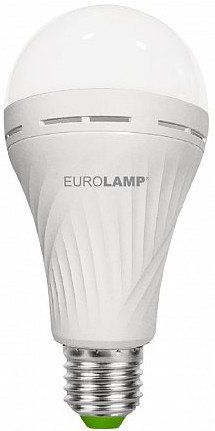 Лампа з акумулятором Eurolamp LED А70 12W E27 4500K (LED-A70-12274(EM ...
