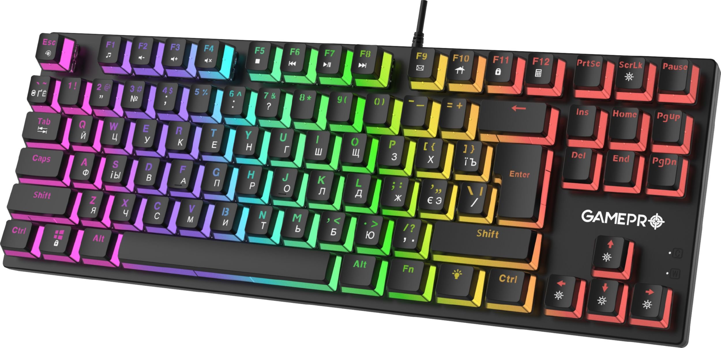 Клавиатура GamePro MK80R Red Switch RGB купить | Elmir - цена, отзывы ...