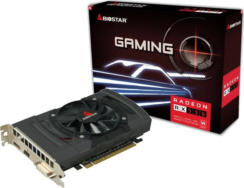 Видеокарта Biostar PCI-E Radeon RX 550 2GB DDR5 (VA5505RF21) - купить в ...