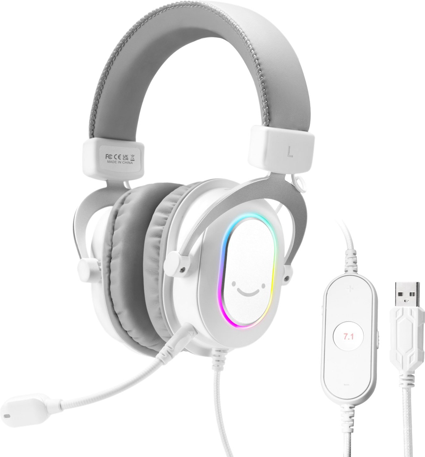 Наушники FIFINE H6 RGB White купить | ELMIR - цена, отзывы, характеристики