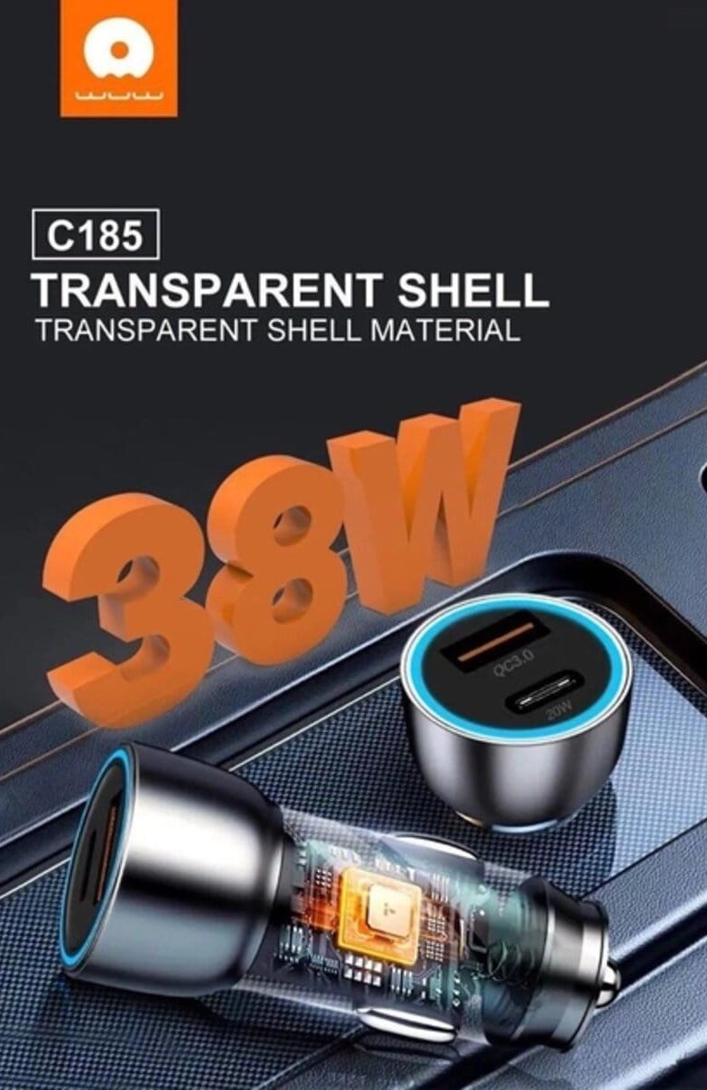 Автомобильное З/У WUW C185 PD20W QC3.0 Black (6972573335466) купить | ELMIR - цена, отзывы ...