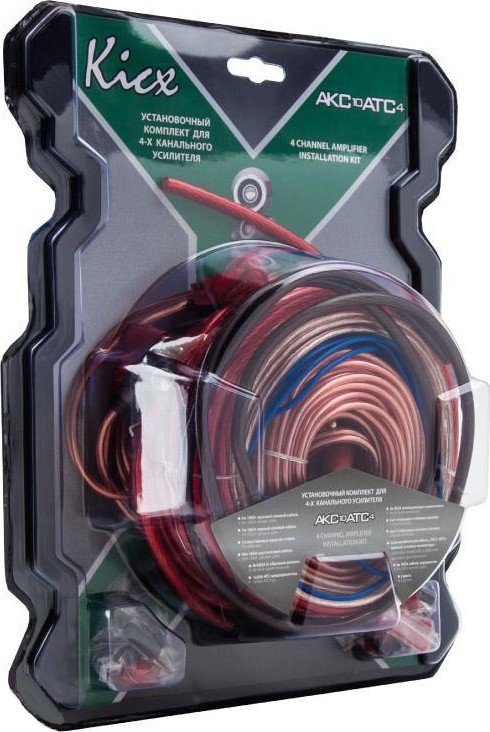 Набор для подключения усилителя Kicx AKC10ATC4 купить | ELMIR - цена, отзывы, характеристики