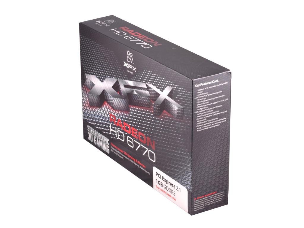 Видеокарта XFX PCI-E Radeon HD6770 1GB DDR5 (HD-677X-ZHLC) - купить в ...