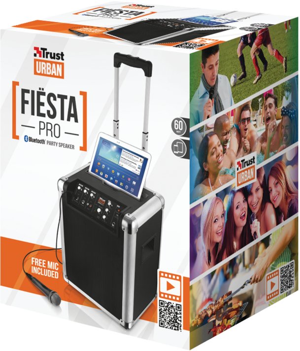 Акустическая система Trust Fiesta Pro Bluetooth Wireless Party Speaker ...