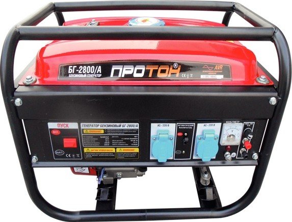 Генератор бензиновый Протон БГ-2800/А купить | ELMIR - цена, отзывы ...