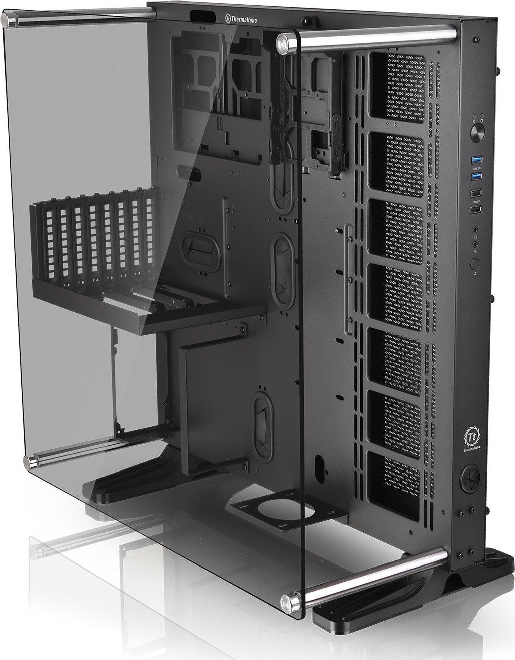 Корпус Thermaltake Core P7 Tempered Glass Edition Black б/БП (CA-1I2 ...