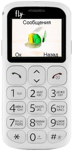 Мобильный телефон Fly EZZY 7 White купить | ELMIR - цена, отзывы, характеристики